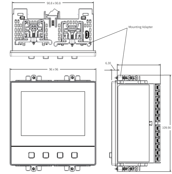 C42 | Core C Series PID Temperature Controller | 96×96mm, Dual Display ...