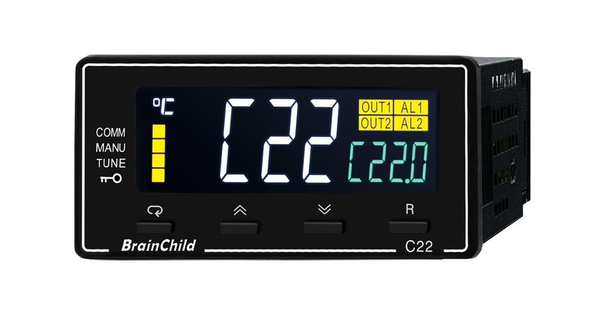 C22 Core系列 PID 溫度控制器｜精巧設計・高精度・支援 RS-485 | BrainChild 偉林電子