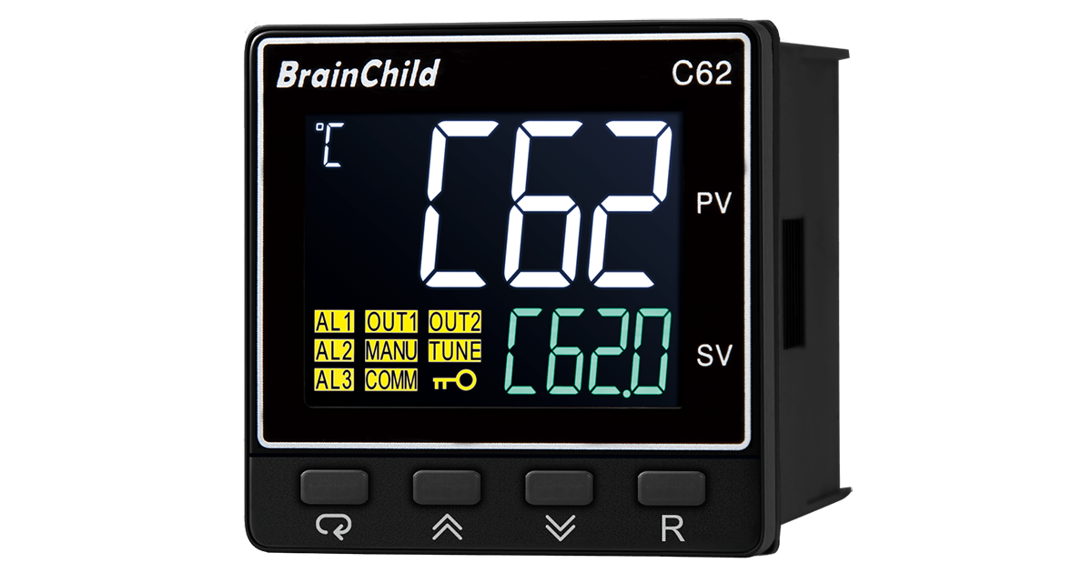 C62 | Core C Series PID Temperature Controller | 48×48 Panel with RS ...