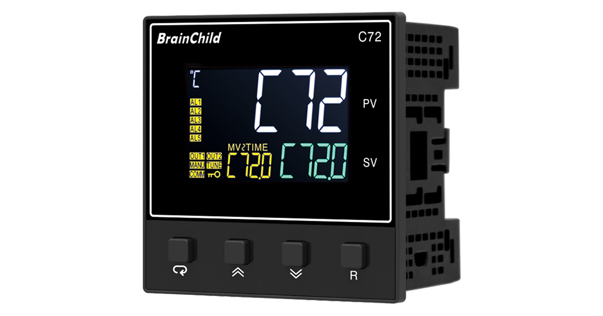 C72 PID Temperature Controller | 72×72 mm Panel, RS-485, Profile ...