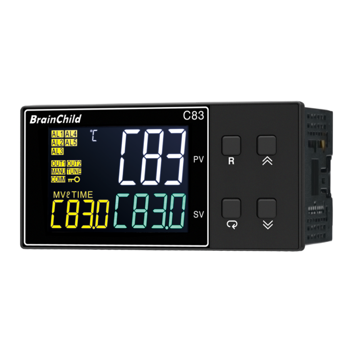 C83 PID Temperature Controller | Horizontal 1/8 DIN with Profile Control | BrainChild